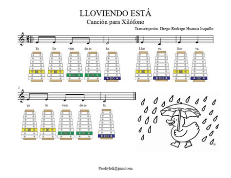 Ya Lloviendo EstÁ Xilófono Pdf
