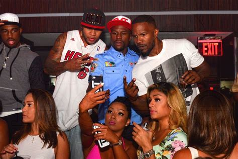 Jamie Foxx Lil Wayne And Floyd Mayweather At Liv World Red Eye