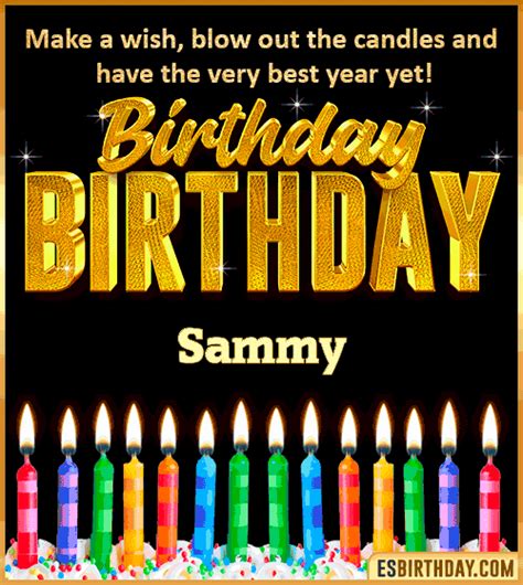 Happy Birthday Sammy  🎂 Images Animated Wishes【28 S】