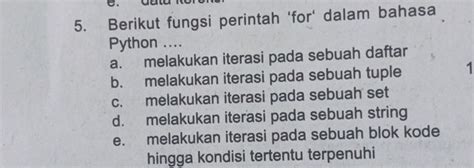 5 Berikut Fungsi Perintah For Dalam Studyx