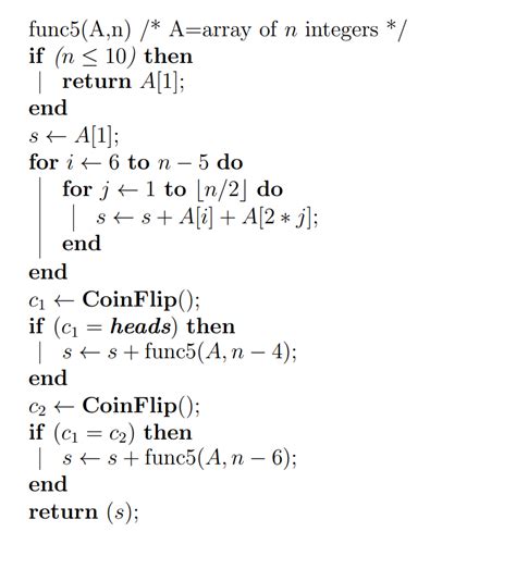 Solved Give The Asymptotic Running Time Of Each Of The Chegg