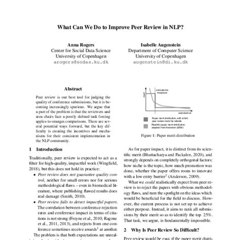 What Can We Do To Improve Peer Review In Nlp Acl Anthology