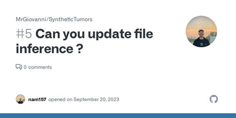 can you update file inference · issue 5 · mrgiovanni synthetictumors