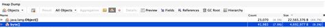 memory heap allocations for bytes increase while using a direct
