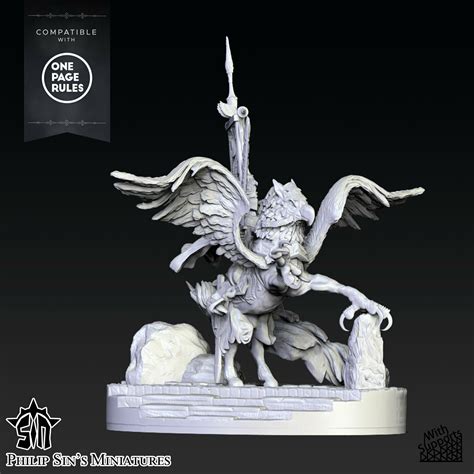 Stl File High Champion On Hippogryph 👹・3d Printable Model To Download・cults