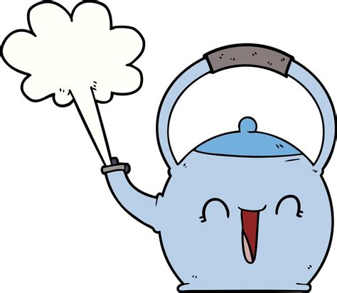 Cartoon Boiling Kettle 12548712 Vector Art At Vecteezy