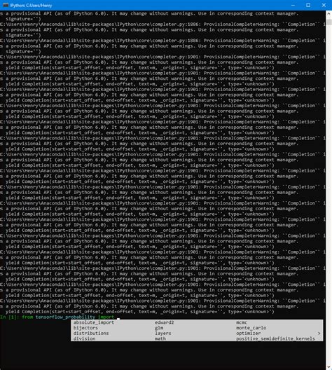 tfp does not play nice with ipython terminal tab autocomplete · issue