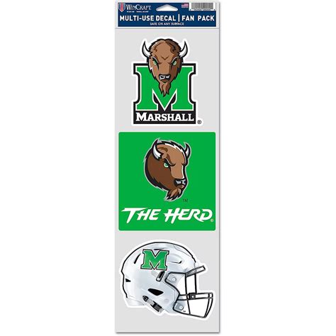 Wincraft Marshall University Multi Use Decals 3 Pack Academy