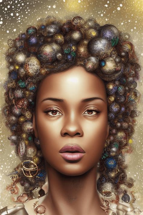 Anna Liwanag Amazing Detailed Africanamerican Woman · Creative Fabrica
