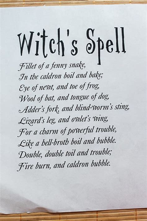 Free Printable Witchs Spell Book Page