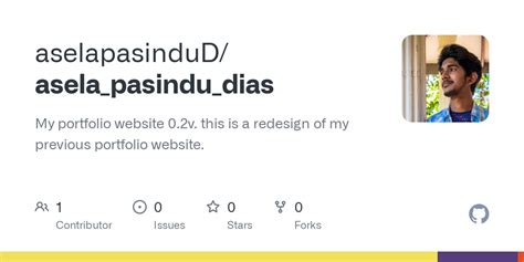 Github Aselapasindudaselapasindudias My Portfolio Website 02v
