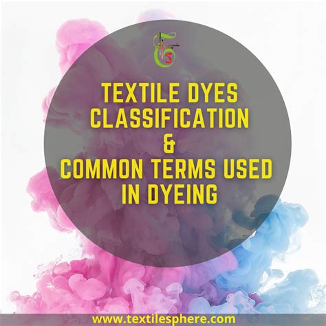 Textile Dyeing Common Terms Used And Dyes Classification