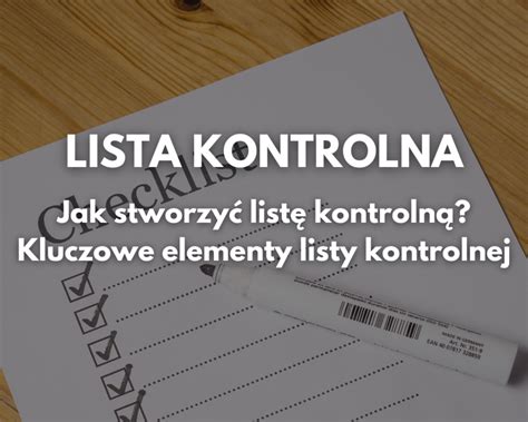 Lean Partner Lista kontrolna najważniejsze informacje