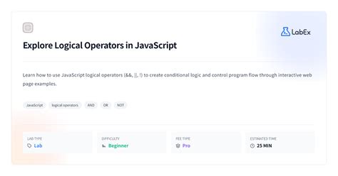 Operadores Lógicos Javascript Guia Prático E Exemplos Labex
