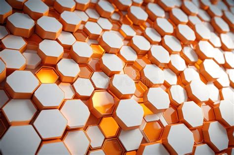 Abstract Futuristic Luxurious Digital Geometric Technology Hexagon Stock Illustration