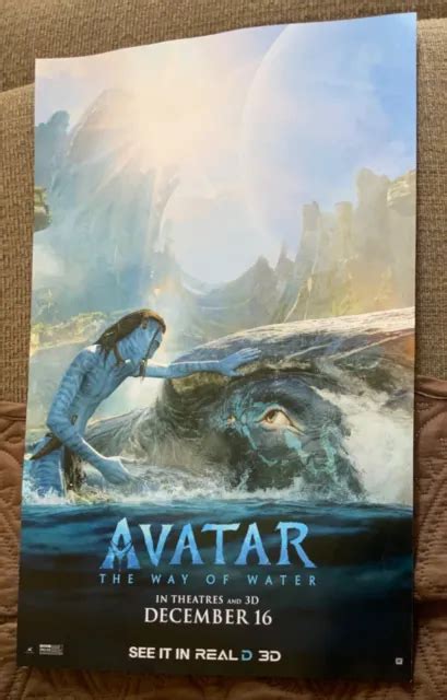 Disney Avatar 2 The Way Of Water Original 11x17 Double Sided