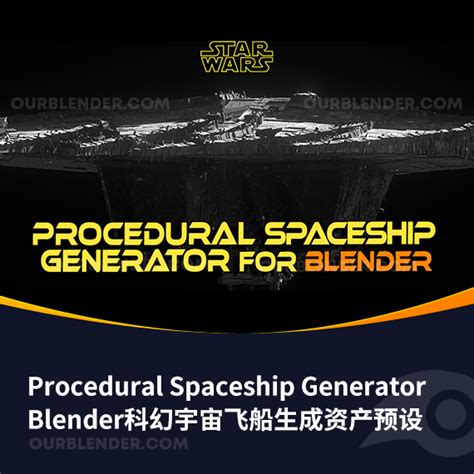 Blender Procedural Spaceship Generator Ourblender