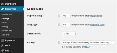 Setting Up Your Google Maps API Key AppThemes Docs