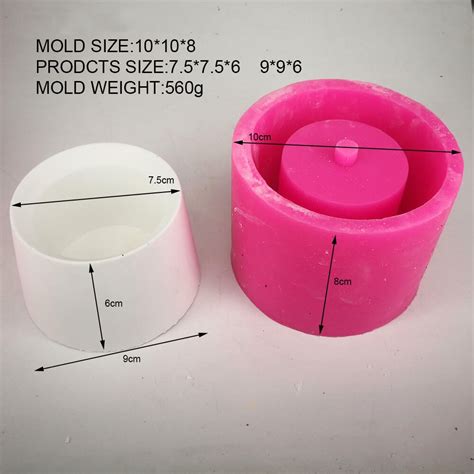 Molde De Silicona Para Maceta De Concreto Maceta Grandado