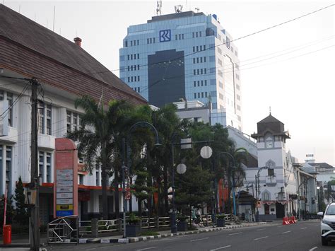 Bandung West Java Indonesia 2022 Morning View On Asia Afrika