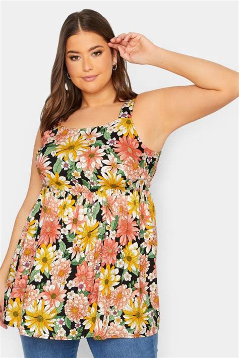 Yours Plus Size Pastel Yellow Pointelle Vest Top Yours Clothing