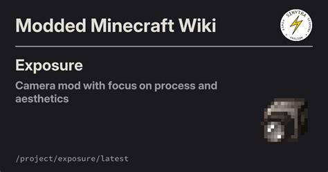 Exposure Modded Minecraft Wiki