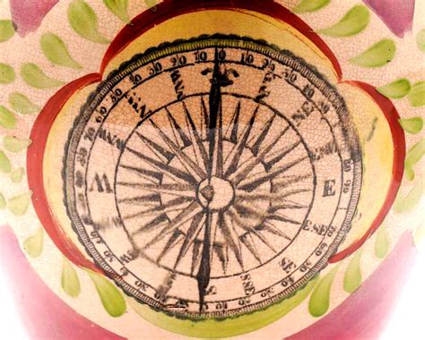 Mariners Compass Simple Early Versions Sunderland And Tyne Lustre Pottery