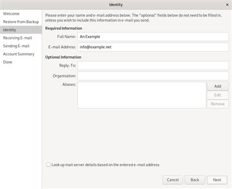 Setting Up An Email Account In Evolution Catalyst2