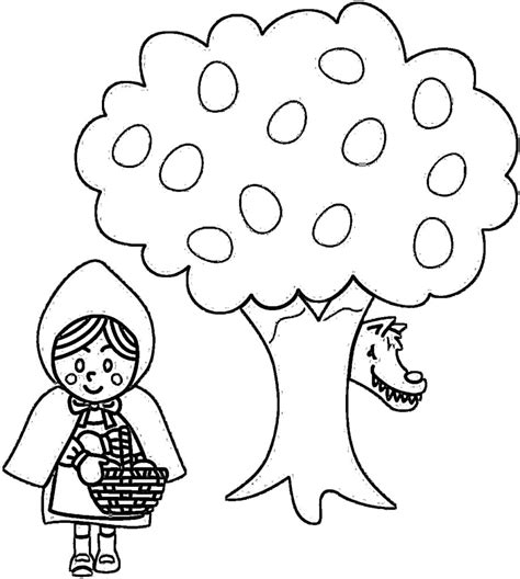 Desenho da historia chapeuzinho vermelho para colorir Páginal Inicial