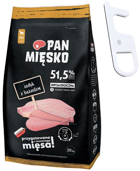 Pan Mięsko sucha karma HIPOALERGICZNA dla psa INDYK z BAŻANTEM 20 kg S