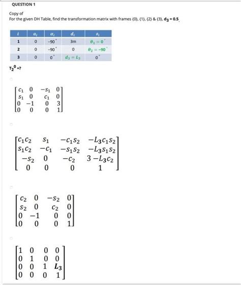 Solved Copy Of For The Given Dh Table Find The
