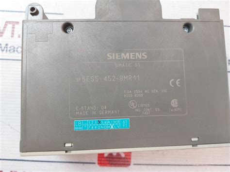 Siemens Simatic 6es5 452 8mr11 Relay Output Module Aeliya Marine