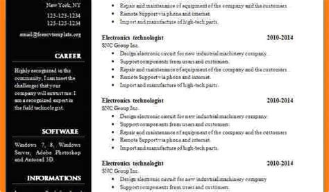 Free Download Resume Format Word 6 Cv Format Word Free Download Theorynpractice Williamson
