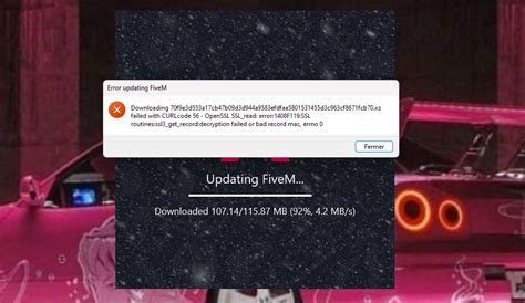 Error Updating Failed Code Or Error Code Fivem Client Support