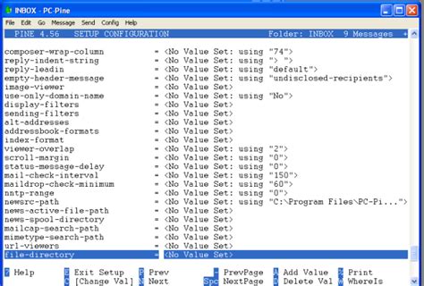 Dan S Mail Format Site Configuration Pine
