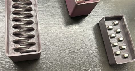 Gridfinity Coin Battery Holders By Printasaurusrex Download Free Stl