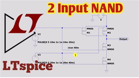 2 Input Nand In Ltspice Youtube