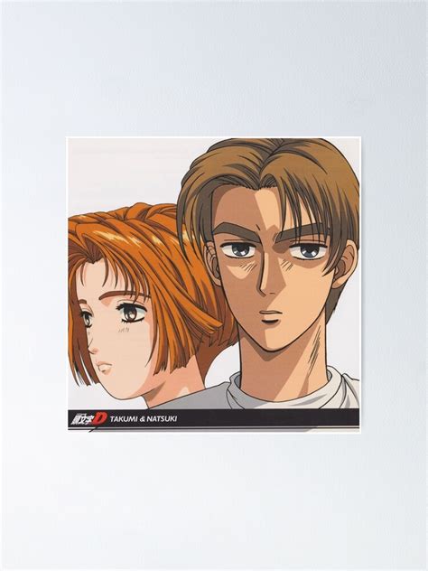 Natsuki And Takumi Initial D Poster For Sale By Iholybreadi Redbubble