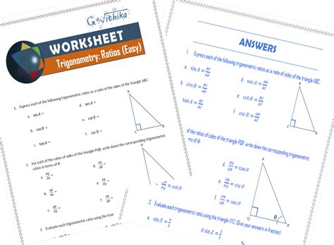 Trigonometry Basic Ratios Easy Ganithika