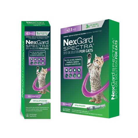 Nexgard Spectra For Small Cats 0 8 2 4kg Buy Online From Vet Post Nz Fast Delivery