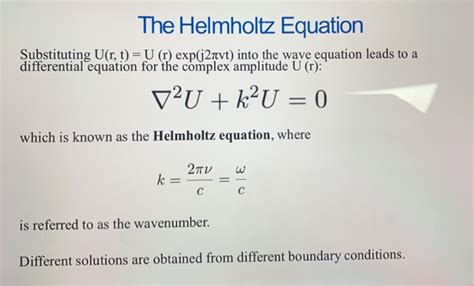 Solved The Helmholtz Equation Substituting Ur T U R