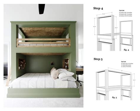 Plans To Build Twin Over Queen Bunk Bed Plans Pdf Download