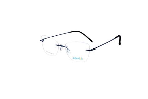 Luxury Rectangle Titanium Rimless Eyeglass Frames Fashionable Classic