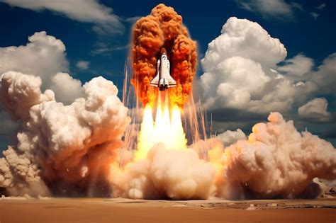 premium ai image space shuttle reentry into the atmosphere