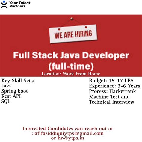 Afifa Qamar Siddiqui On Linkedin Javadeveloper Fullstackjobs Java