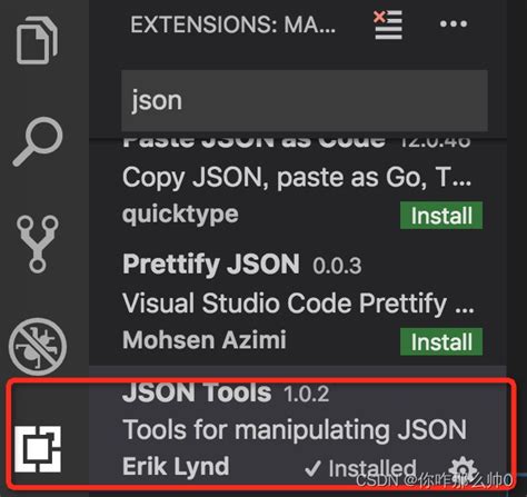 常用工具以及快捷键vscode Json快速编辑 Csdn博客