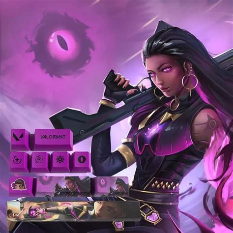 Reyna Valorant Keycaps Reyna Valorant Valorant Keycaps Valorant Reyna