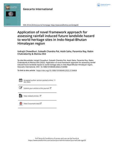 PDF Application Of Novel Framework Approach For Assessing Rainfall