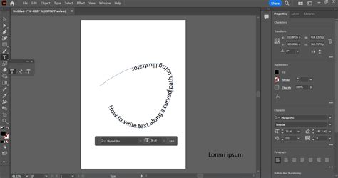 How To Type On A Path In Illustrator