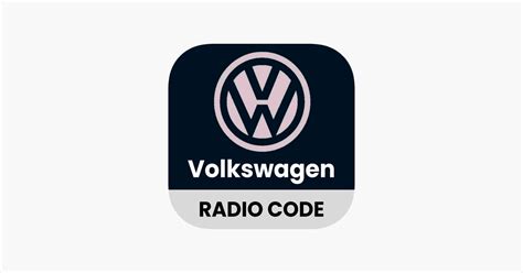 ‎radio Codes Generator Vw On The App Store